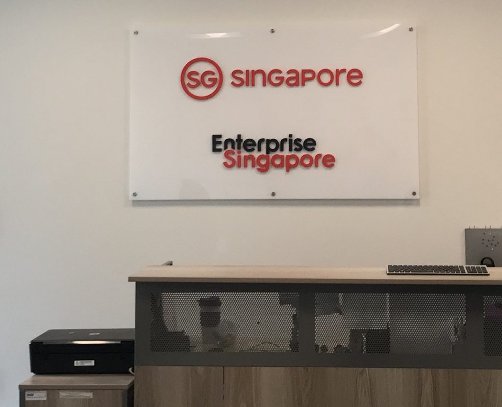 Lobby Sign for Enterprise Singapore in Los Angeles - Premium Solutions