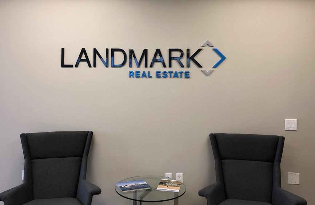 Lobby Sign for Landmark Capital Advisors in Newport Beach - Premium ...