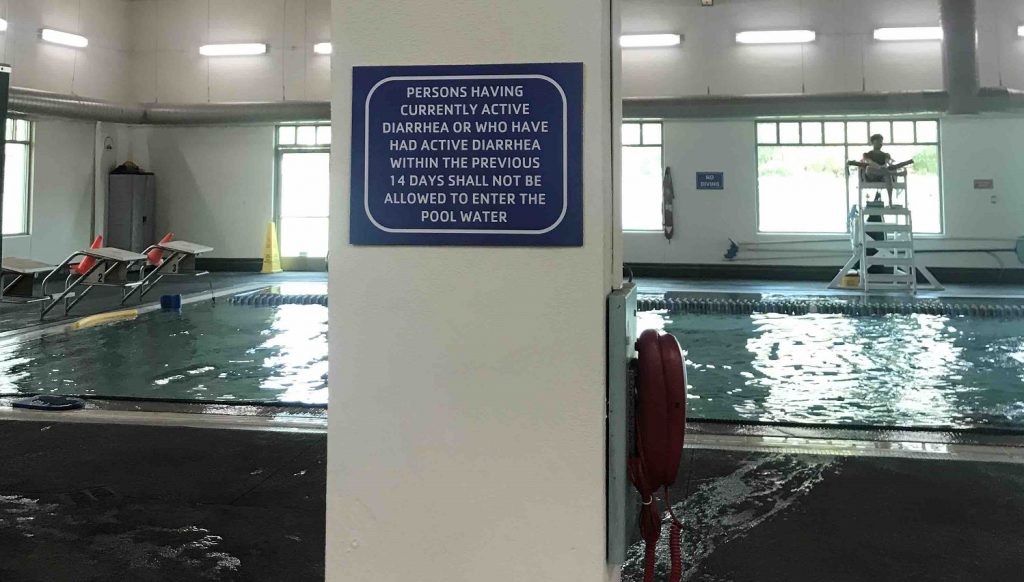 Metal Swimming Pool Sign for the West Valley YMCA in Reseda - Premium ...