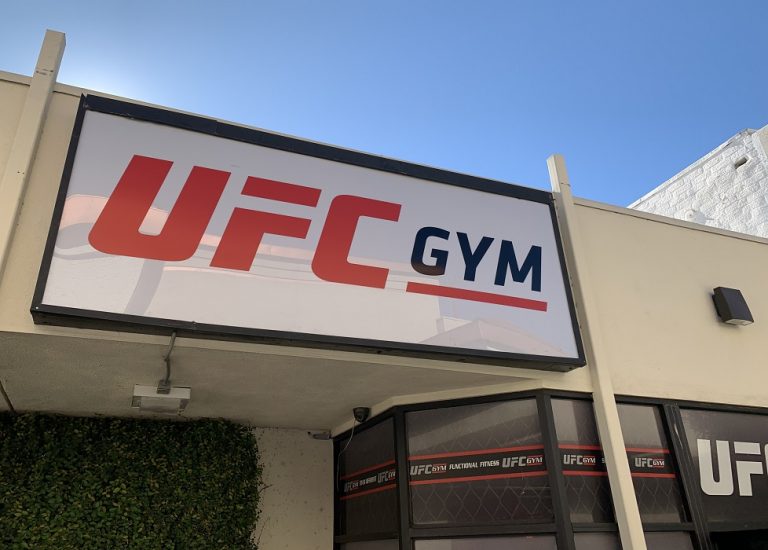 Lightbox Gym Sign for UFC in Northridge - Premium Solutions