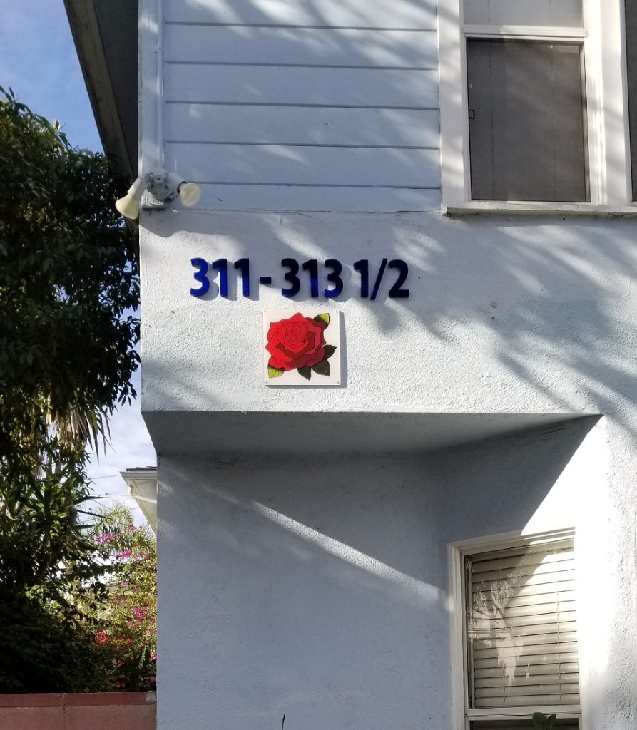 Address Numbers Sign for Brock Properties at Santa Monica - Premium ...