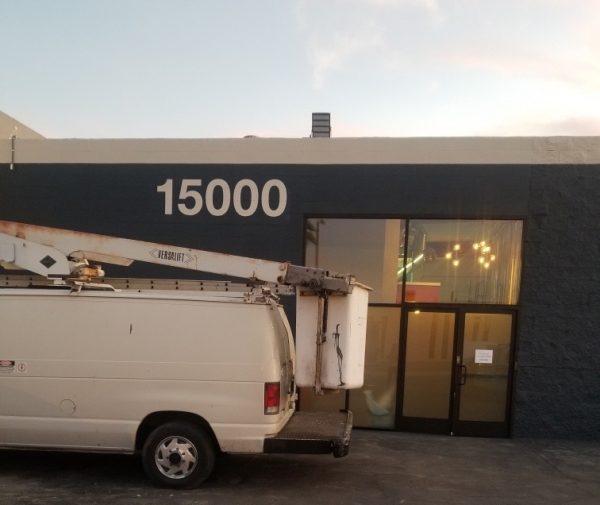 Hand Painted Address Numbers Sign for King Soundworks in 15000 Calvert ...