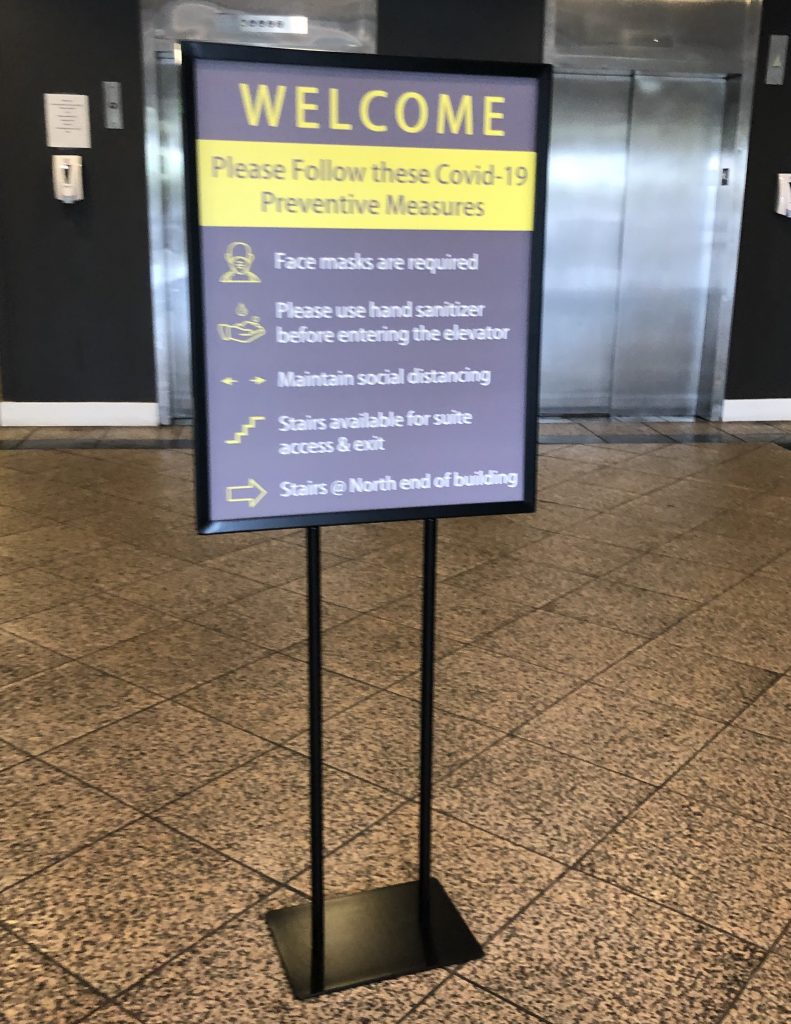 Covid-Free Custom Standing Sign for West Valley Medical Center ...