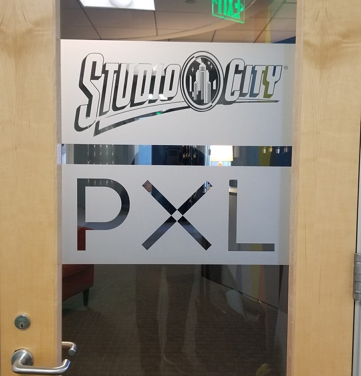 Office Door Etched Glass Vinyl for Studio City in Los Angeles | Premium ...