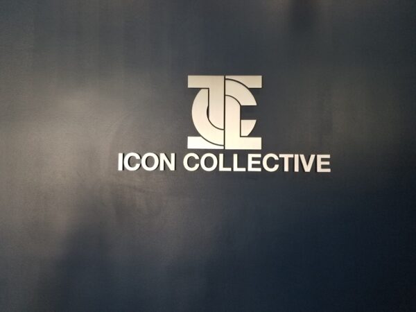 Metal School Lobby Sign and Business Sign Package for Icon Collective ...