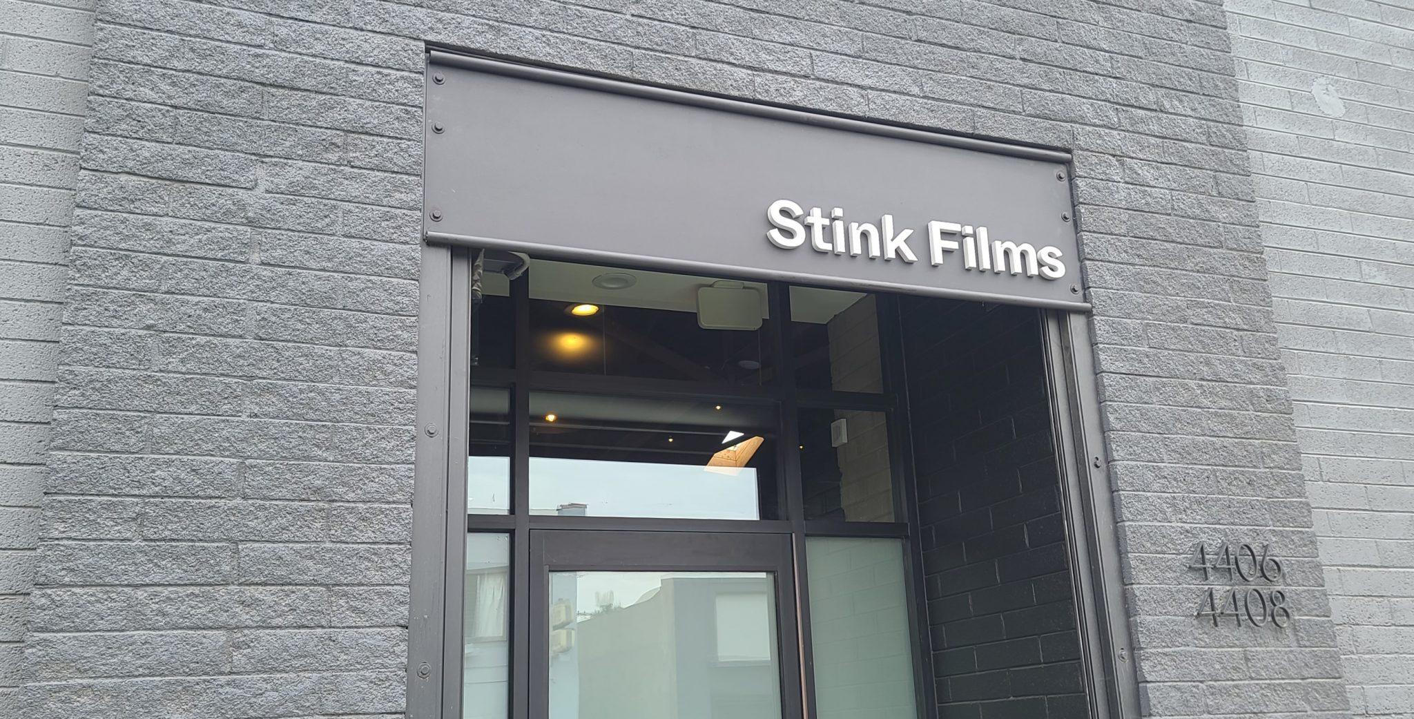 Metal Letters Entrance Sign for Stink Films in Los Angeles - Premium ...