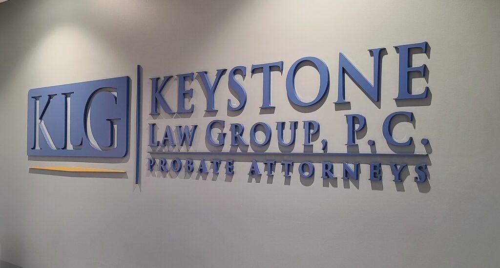 Acrylic Lobby Sign for Keystone Law Group in Los Angeles - Premium ...