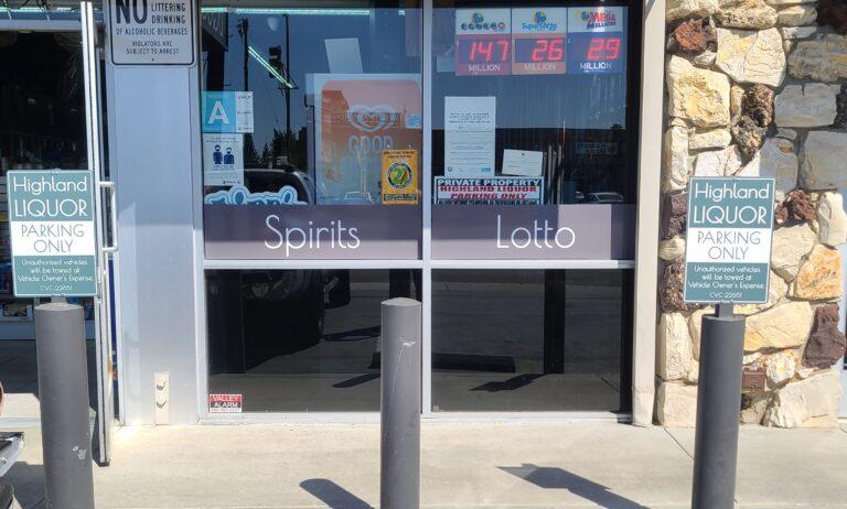 Storefront Window Graphics for Highland Liquor in Granada Hills ...
