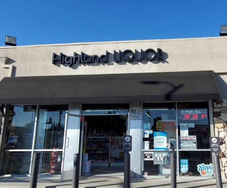 Channel Letters Storefront Sign for Highland Liquor in Granada Hills ...