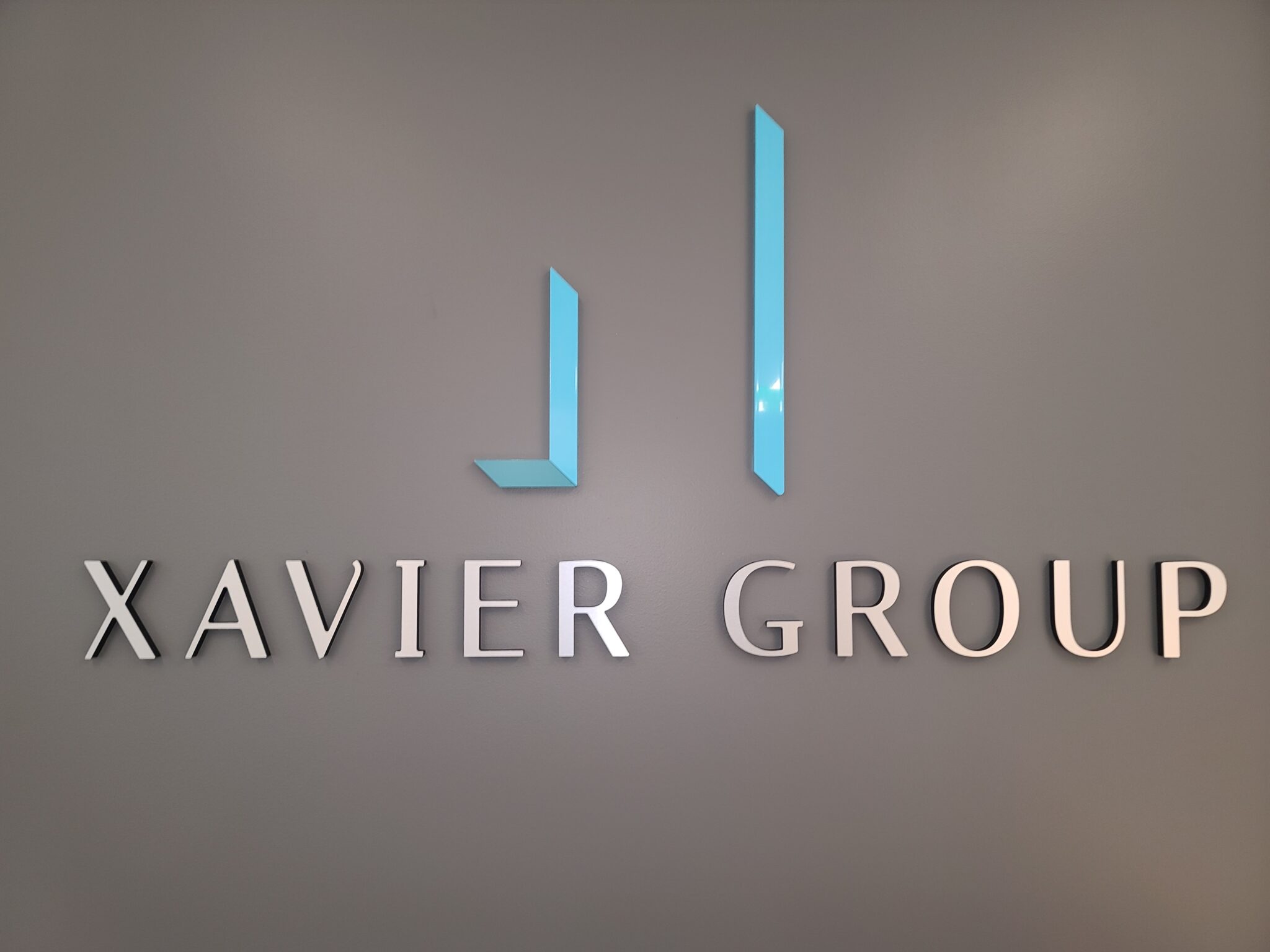 Acrylic Letters Lobby Sign for Xavier Group in Los Angeles – Premium ...