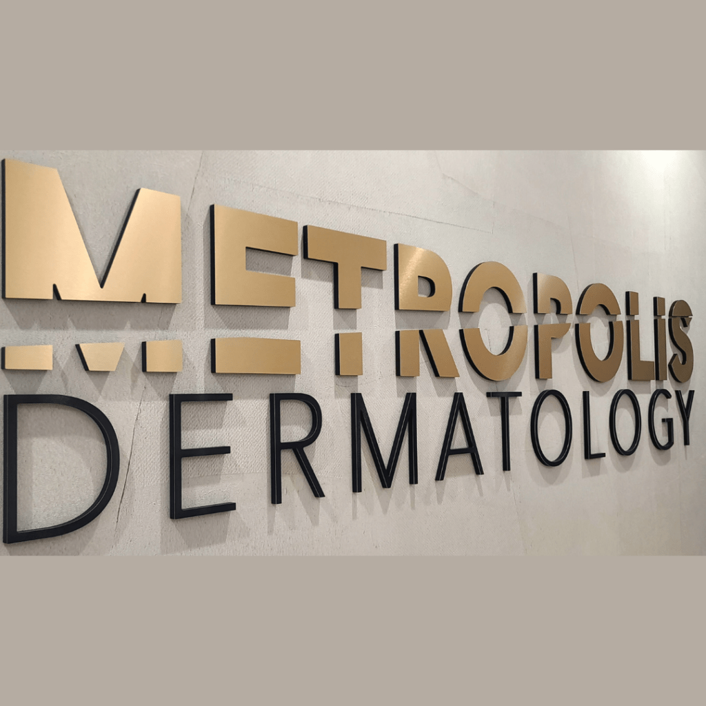 A New Look Lobby Sign for Metropolis Dermatology in Los Angeles ...