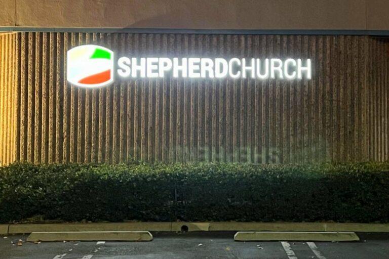 Shepherd Church Channel Letter Woodland Hills - Premium Solutions