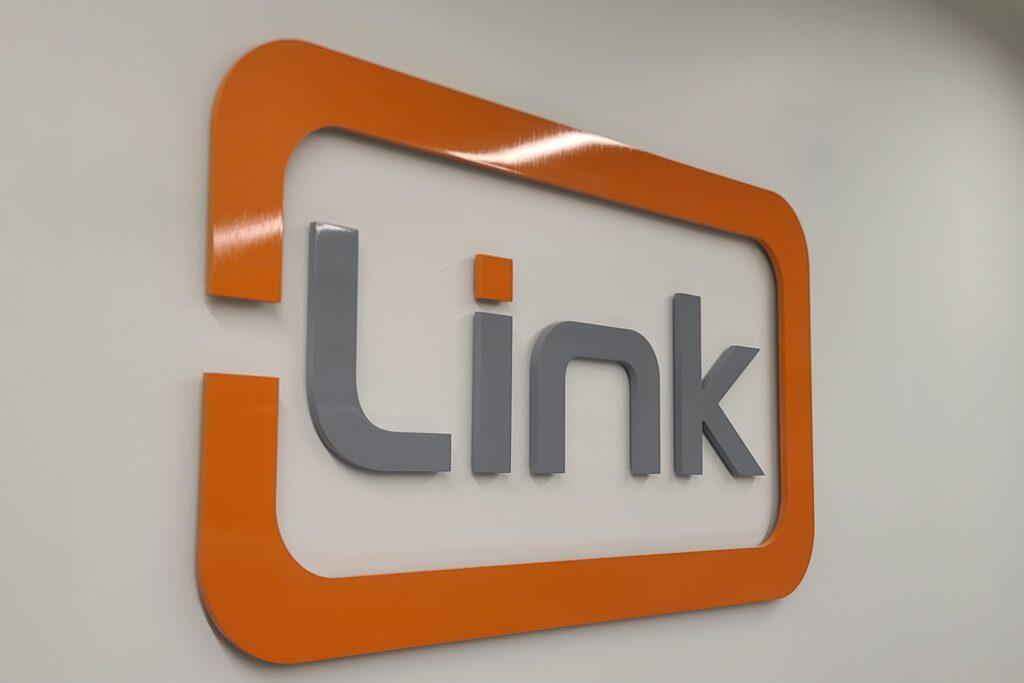 Link Entertainment's Lobby Sign in West Los Angeles - Premium Solutions