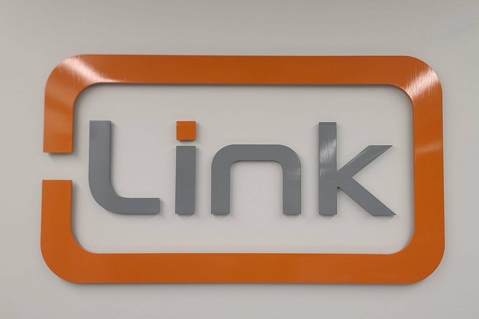 Link Entertainment’s Lobby Sign in West Los Angeles – Premium Solutions