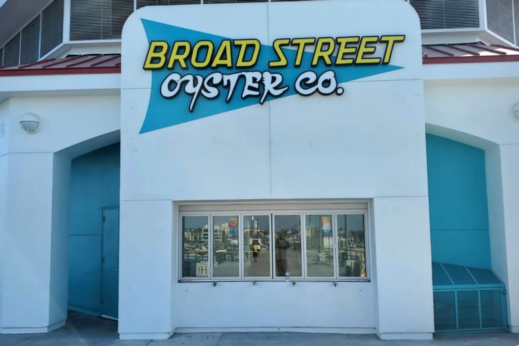 Broad Street Oyster Channel Letters Huntington Beach - Premium Solutions