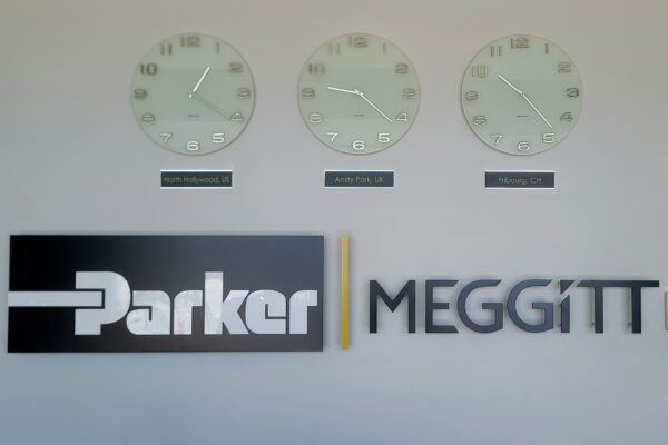 Parker Meggitt Lobby Sign North Hollywood Los Angeles - Premium Solutions