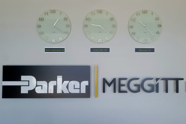 Parker Meggitt Lobby Sign North Hollywood Los Angeles - Premium Solutions