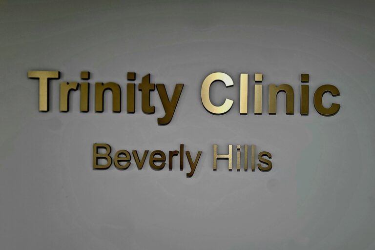 Trinity Clinic Lobby Sign and Room Signs Beverly Hills - Premium Solutions