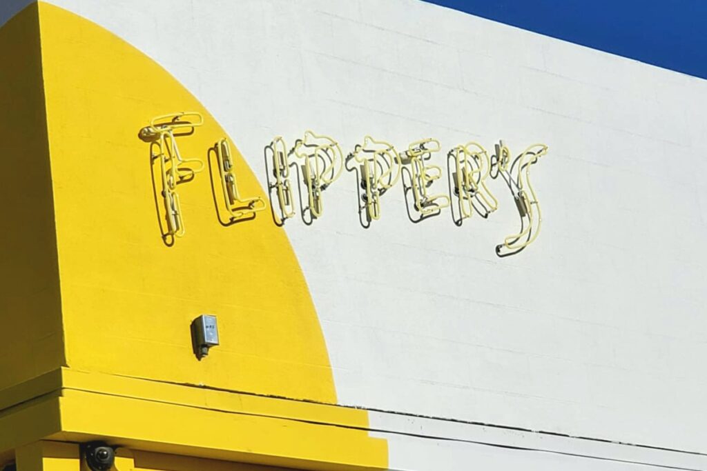 Flippers Neon sign and pole sign inserts West Hollywood - Premium Solutions
