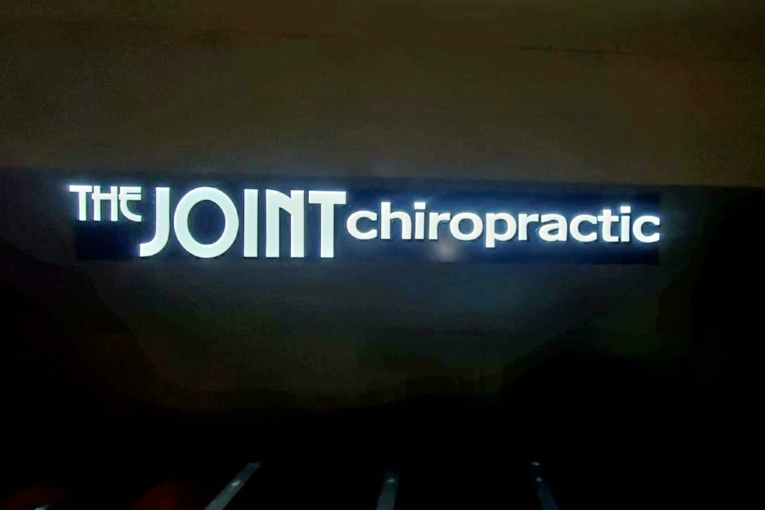 The Joint Chiropractor Window Graphics and Channel Letters Padadena ...