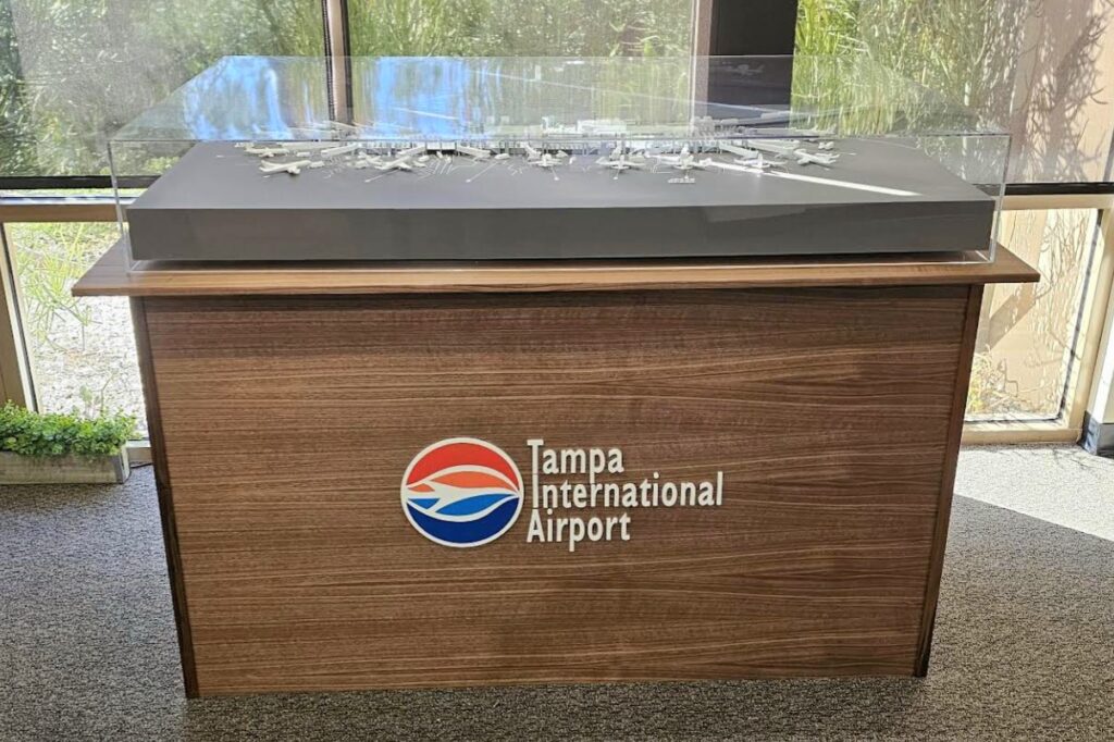Indoor Lab Tampa International Airport Sign and Acrylic Case San Juan ...