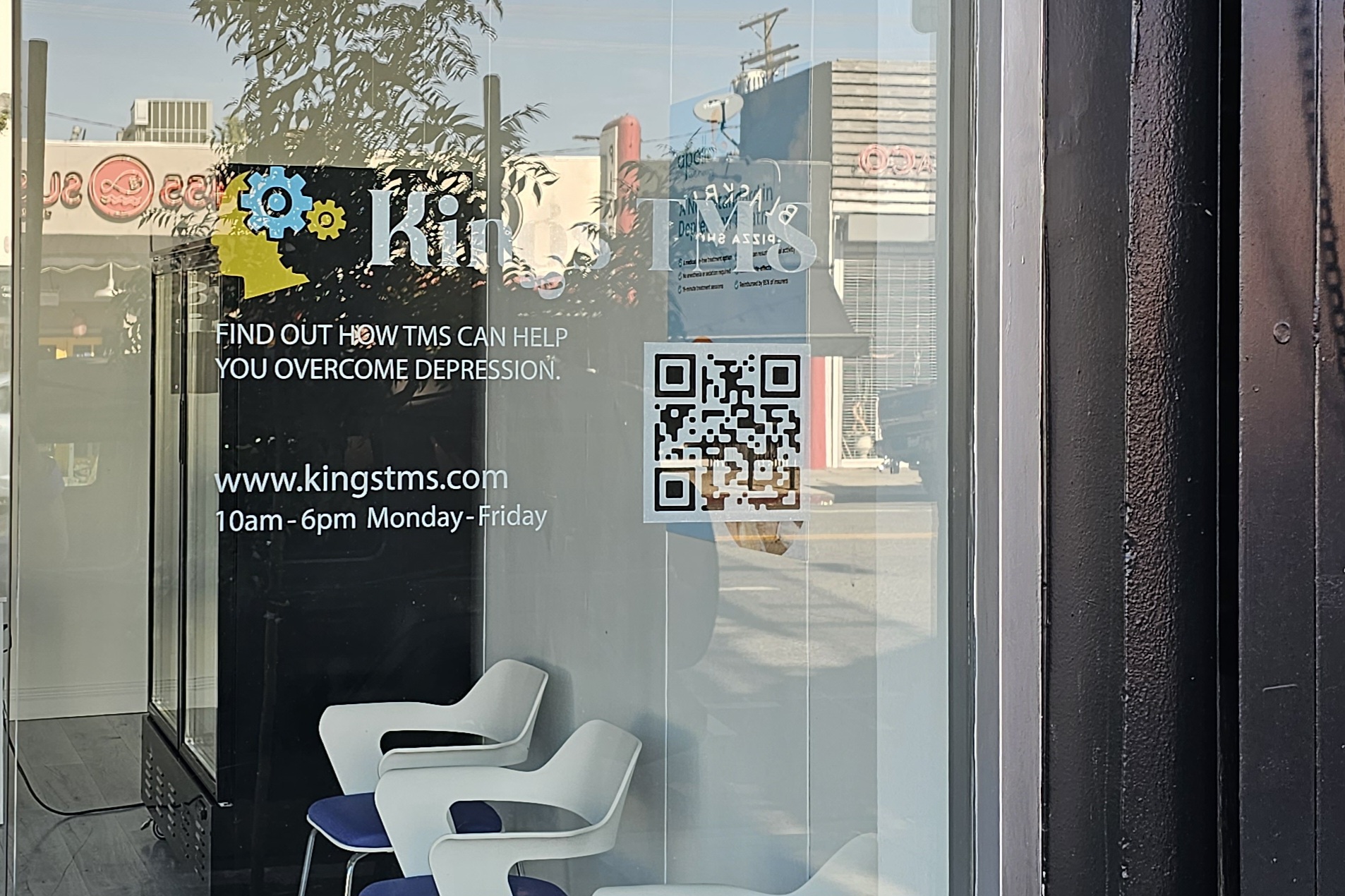 King's TMS exterior sign and window decals Los Angeles - Premium Solutions