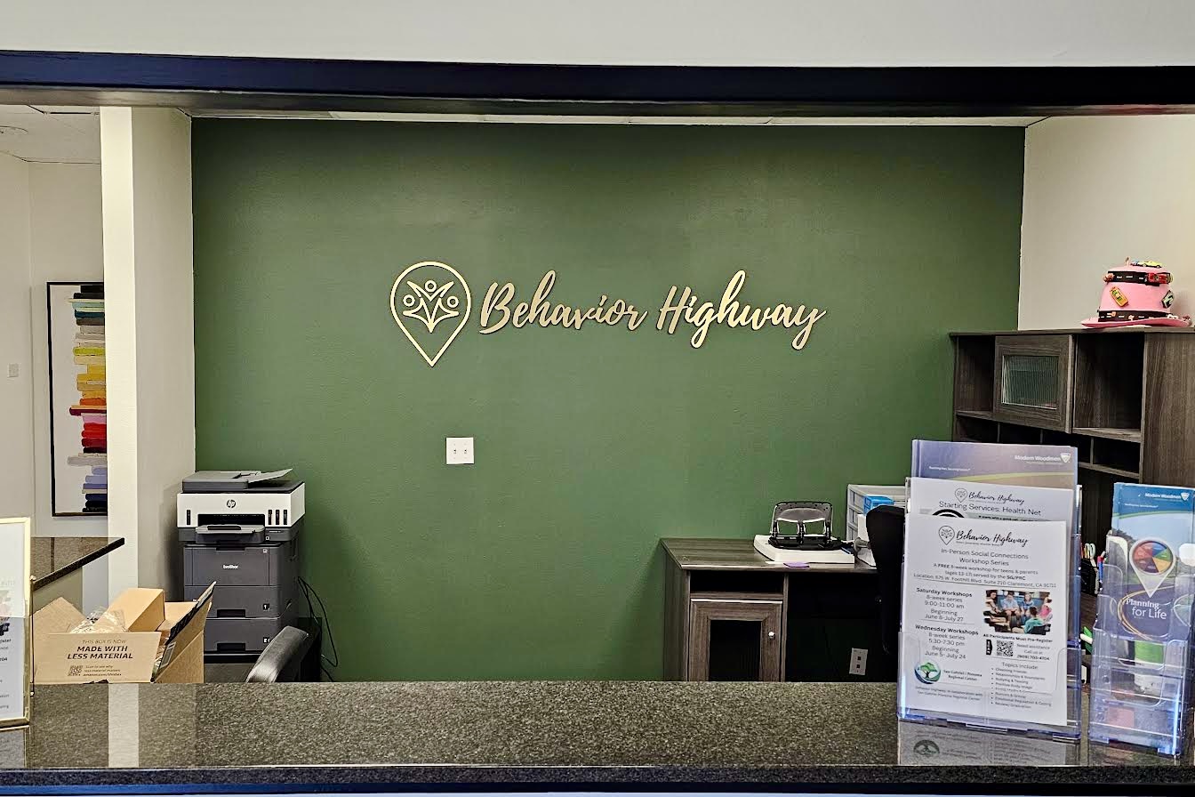 Behavior Highway Custom Acrylic Sign Claremont - Premium Solutions