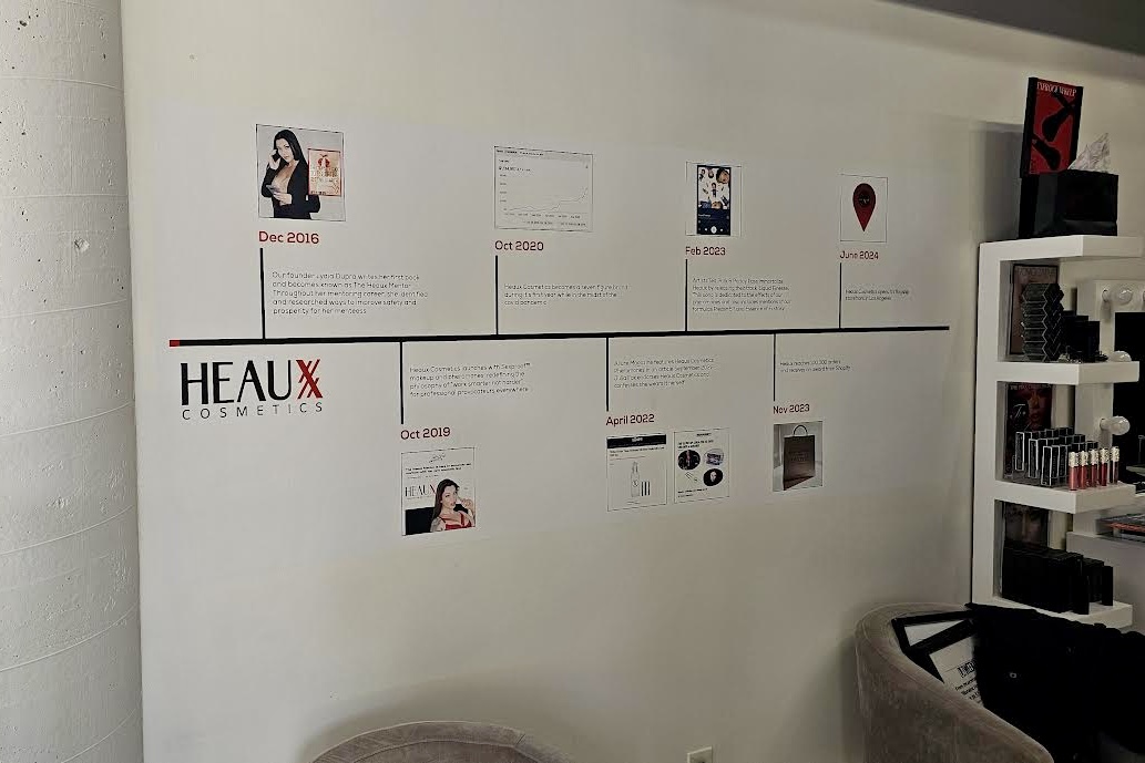 Heaux LED Channel Letters and Company Timeline Wall Los Angeles ...