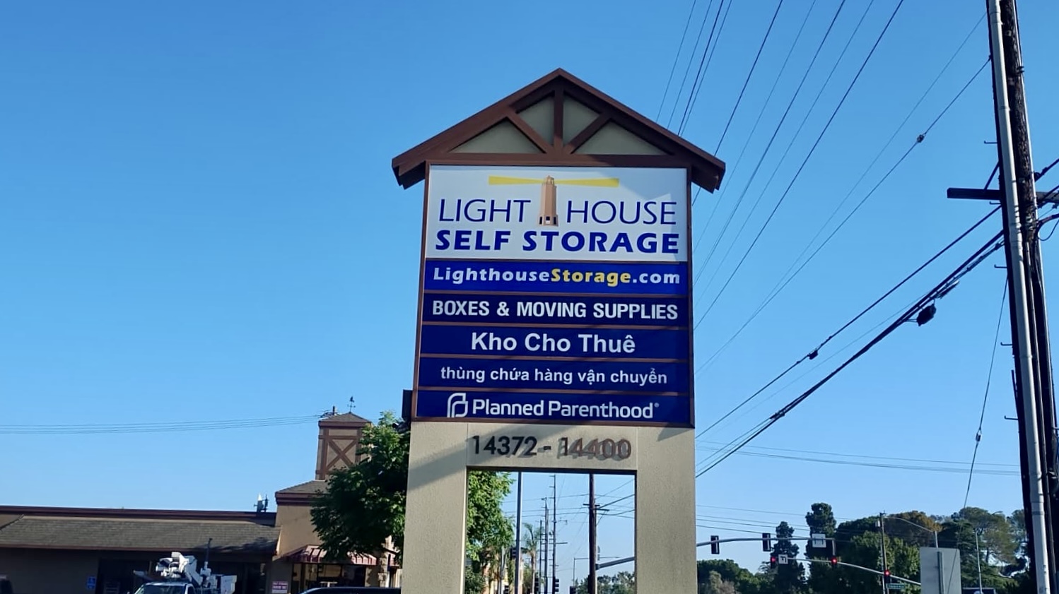 Lighthouse Storage Illuminated Signage Westminster 92683 - Premium ...
